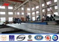 China Hot Dip Galvanized 40ft Metal Utility Poles Octagonal Shape Yield Strength 50ksi for sale