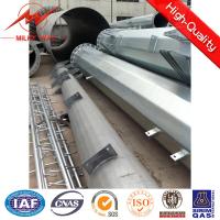 China Hot Dip Galvanizing Power Steel Pole Multi Pyramidal With Transmission for sale