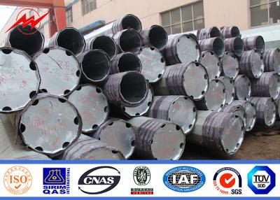 China 1250kg Type B Electric Utility Pole 50ft Height Gr65 Material Bitumen Surface for sale