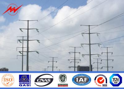 China 30ft Electrical Power Pole Hot Dip Galvanizing And Powder Painting For Transmission Line for sale