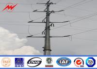 China 8m 5KN Galvanized Steel Pole / Galvanised Steel Poles For Power Distribution Line for sale