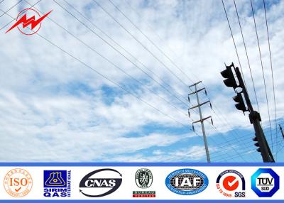 China 10kv - 550kv Medium Voltage Steel Tubular Poles With Galvanization Surface Treatment for sale
