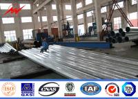China 69KV Steel Galvanized Polygonal Tapered Electrical Power Pole For High Voltage Transmission Line Project for sale