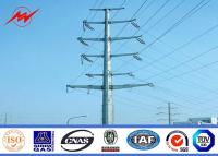 China 90ft Q460 Electrical Transmission Galvanized Steel Pole 160km / H 30m / S Wind Speed for sale