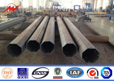 China 12m Galvanized Steel Tubular Pole For Distribution Line 1250Dan 800Dan 660Dan 410Dan for sale