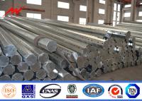 China 33KV 12m Steel Utility Power Poles For 33KV Electrical Power Distribution for sale