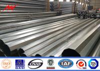 China Octagonal 15m Height Tapered Steel Utility Pole With 2.75mm Thickness 850 kg Load for sale