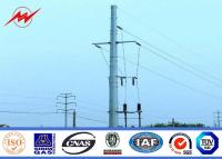 China 169KV 16m Galvanized Steel Pole Power Line Steel Utility Poles For Mining Industry for sale