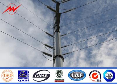 China Galvanised Utility Steel Tubular Pole For Electrical Power Transmission Line Project for sale