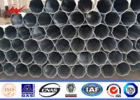 China Multi Side 69 KV -132 KV Galvanized Steel Pole Tubular Steel Structures With Bitumen for sale