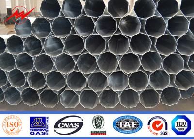 China Multi Side 69 KV -132 KV Galvanized Steel Pole Tubular Steel Structures With Bitumen for sale