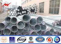 China 10kv Galvanized Transmission Line Poles 30mm Metal Steel Utility Power Poles for sale