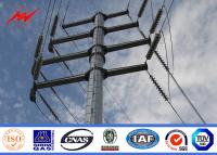 China 9m - 3KN Galvanized Utility Power Poles For Outside Electrical Distribution Line for sale