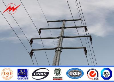 China Double Circuit S500MC Electric Power Pole For Distribution Line Project for sale