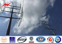 China 10M 1250 Dan Galvanized Steel Power Pole With Steel Yield Strength 355 N / mm2 for sale