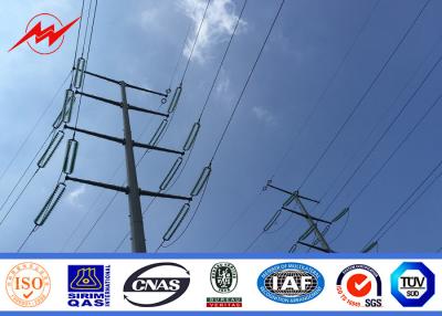 China Overhead Tubular Power Galvanized Steel Pole for Electric Transmission Line for sale