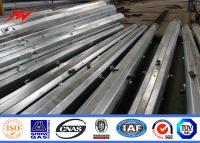 China Galvanized 80ft Electrical Power Pole Distribution For 132kv 69kv Electrical Line Project for sale