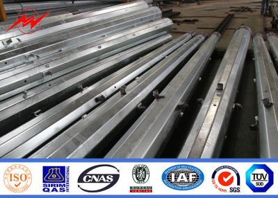 China Galvanized 80ft Electrical Power Pole Distribution For 132kv 69kv Electrical Line Project for sale
