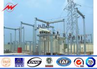 China 10kV Hot Dip Galvanized Electric Power Transmission Line Tubular Steel Poles for sale