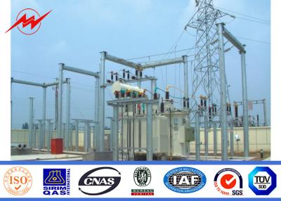 China 10kV Hot Dip Galvanized Electric Power Transmission Line Tubular Steel Poles for sale