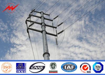 China Octagonal Electrical Steel Utility Power Poles For Electrical Line Distribution for sale
