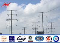 China Utility Power Poles For Overhead Line Project Galvanized Steel Poles For 11kv 650Dan Electrical Line for sale