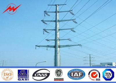 China Electrical Galvanized Steel Power Pole 11.8m 8KN 10KN 12.5KN 25KN Q345 for sale