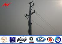 China Utility Galvanized Power Poles For Power Distribution Line Project for sale