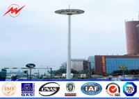 China 45M S355JR Steel Tubular Pole / High Mast Light Pole For Football Stadium for sale