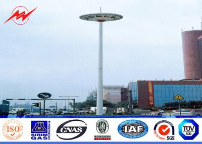 China 45M S355JR Steel Tubular Pole / High Mast Light Pole For Football Stadium for sale