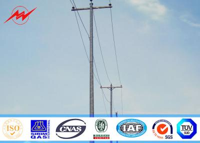 China 25ft High Octagonal Shape Metal Utility Pole Hot Dip Galvanized Long Service Life for sale