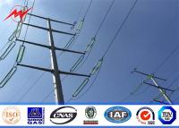 China 25m Gr65 Material Steel Transmission Poles , Lattice Welded Steel Power Pole for sale