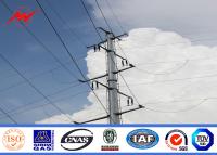 China Tapered Electrical Steel Power Transmission Poles With Cross Arms for sale