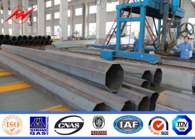 China 25FT Transmission Line 33kv Steel Power Pole for sale