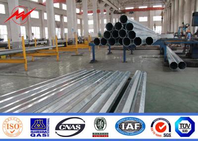 China Polygon Galvanized  Electricity Steel Utility Pole For 115kv Overhead Transmission Line Project for sale
