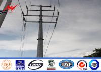 China Transmission Line Hot Rolled Coil Steel Power Pole 33kv 10m Electric Utility Poles for sale