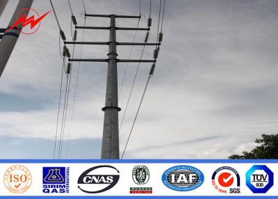 China Transmission Line Hot Rolled Coil Steel Power Pole 33kv 10m Electric Utility Poles for sale