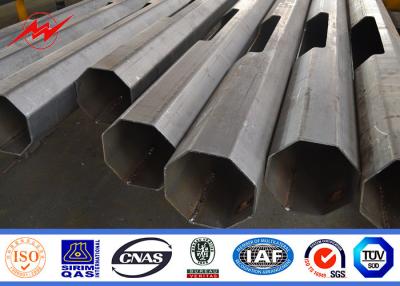 China 17m Galvanized Painted 400W Round Solar Philippines Street Lighting Poles Price For Road / Highway for sale