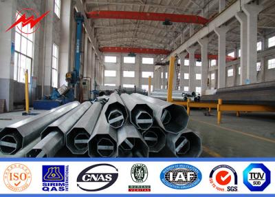 China 69kv Electrical Steel Transmission Poles Round Hot Dip Galvanized For Transmission line for sale