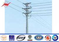 China 12m Hot Dip Galvanization , Double Circuit Steel Power Pole For Electrical Transmission for sale