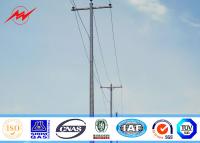China 3mm 45ft Q345 Galvanized Steel Pole , Customized Electric Power Pole For Aboard for sale