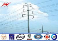 China 12m Hot Dip Galvanized Steel Transmission Poles For Power Distribution  Inspection for sale