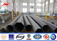 China 10m Height Bitumen Floodlight Pole For High Voltage Transmission Line for sale