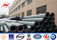 China Galvanized Steel Q345B / A572 Electrical Power Pole Power Transmission Poles for sale