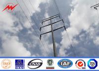 China Electrical Distribution Line Power Transmission Poles With Cross Arm for sale