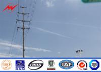 China Electrical Q345 Hot Rolled Galvanized Steel Power Poles For Distribution Line for sale