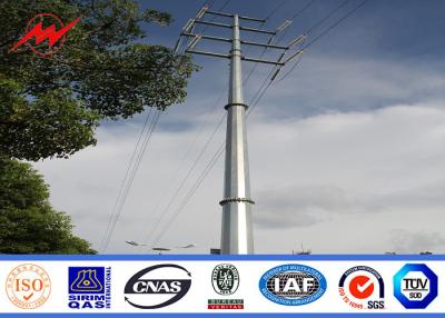 China ASTM A572 Galvanized Electrical Steel Tubular Pole For Power Transmission Line for sale