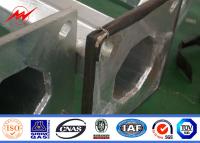 China Galvanized Q235 10m Octagonal Mid Hinged Street Light Poles With 4mm Thickness for sale