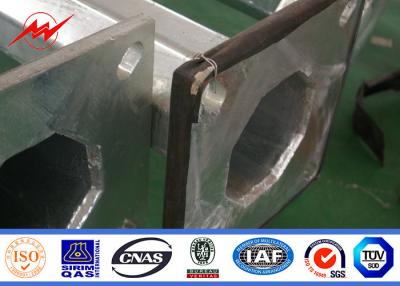 China Galvanized Q235 10m Octagonal Mid Hinged Street Light Poles With 4mm Thickness for sale