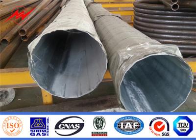 China Q235B Q345B Steel Electric Transmission Steel Power Poles With Cross Arm for sale